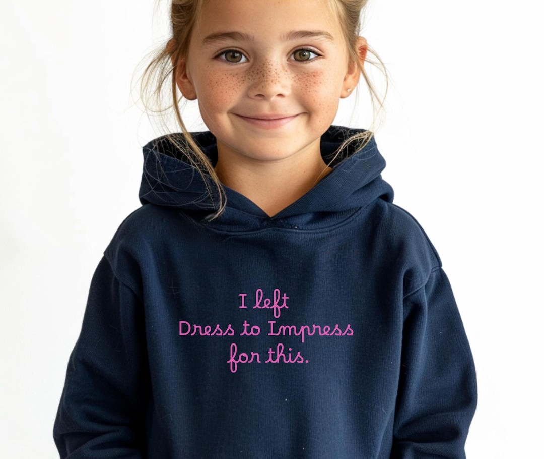 Youth Dress to Impress Hoodie DTI Roblox Inspired Sweatshirt Girl Gamer ...