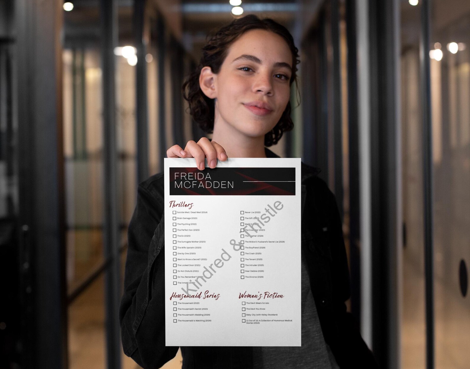 Freida Mcfadden Reading Checklist Book Tracker Novels 2026 Bookshelf ...