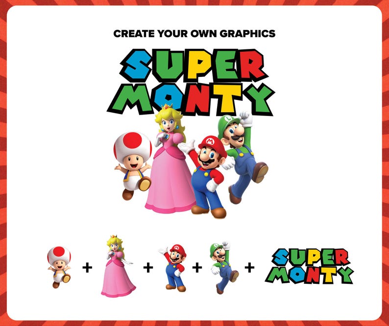 Fuente y alfabeto inspirados en Super Mario / Letras y números ...