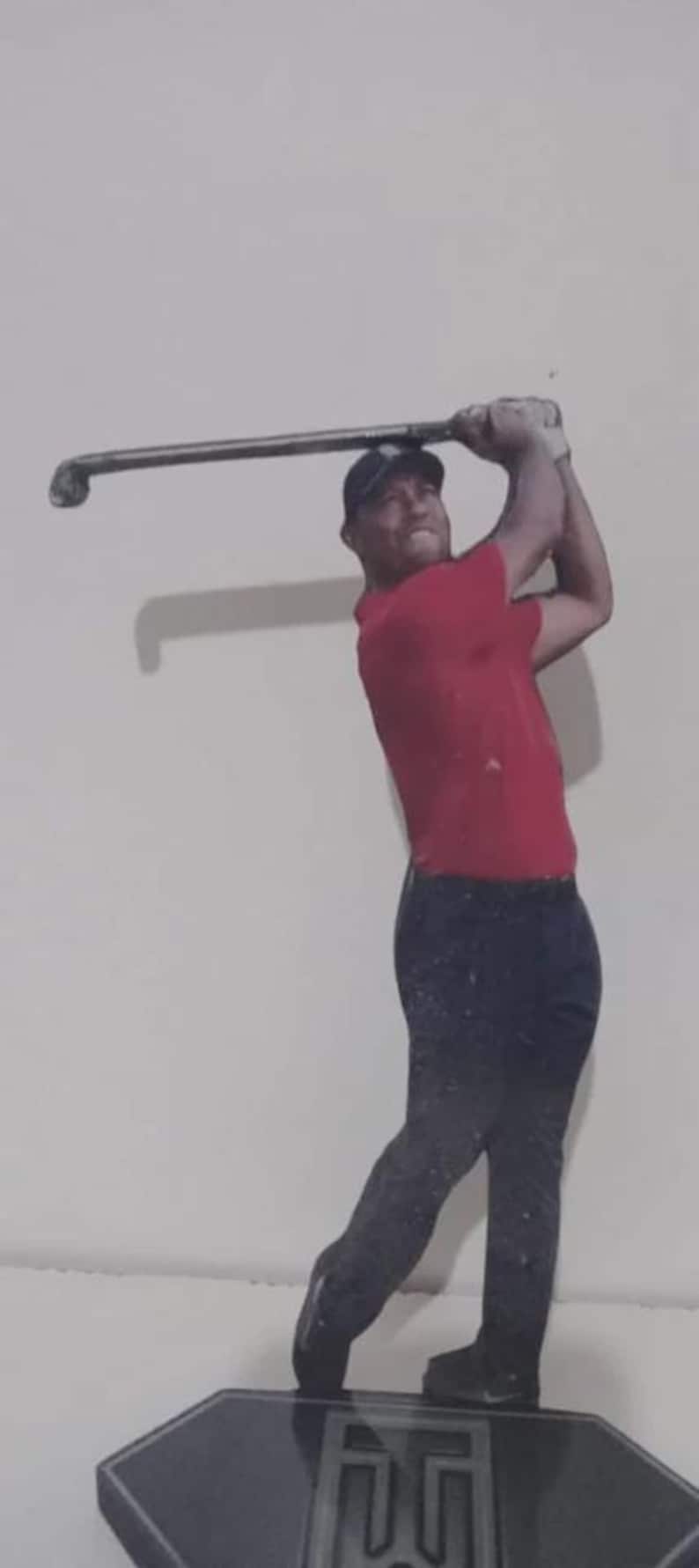 Tiger Woods 8" MDF Display Standee Figure, Golf Legend Cutout Statue ...