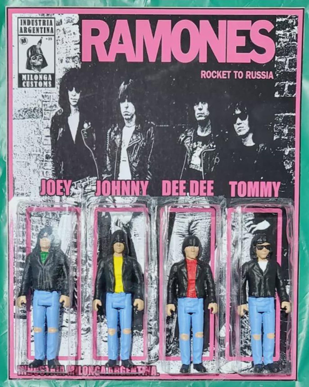 Ramones Custom Figures Set ~ Joey, Johnny, Dee Dee & Tommy ~ Fan Art ...