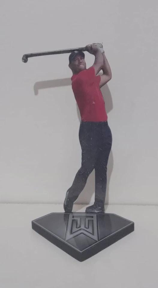 Tiger Woods 8" MDF Display Standee Figure, Golf Legend Cutout Statue ...
