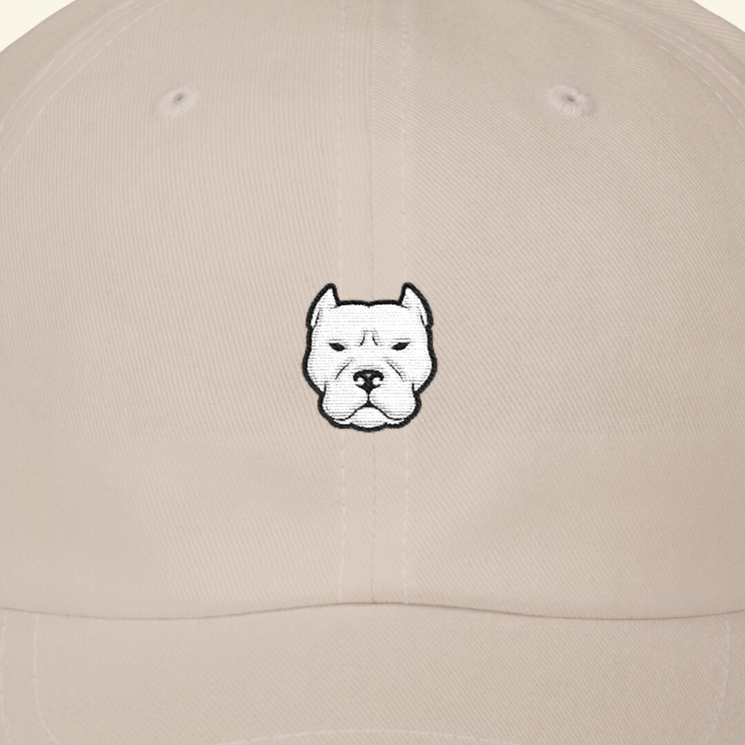 Pitbull Face Embroidered Vintage Dad Cap - Etsy