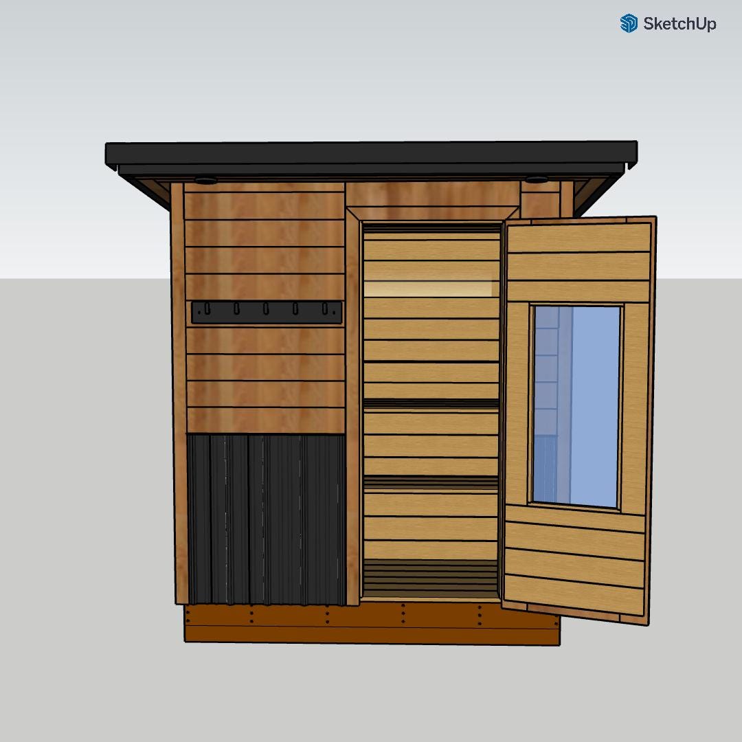 DIY Sauna Plans & Material List Bundle - 6-person Outdoor Insulated ...