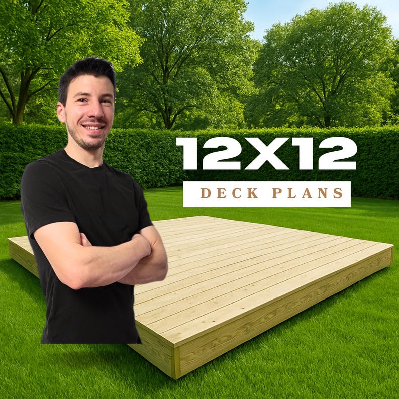 Deck Plans 12x12 - Etsy