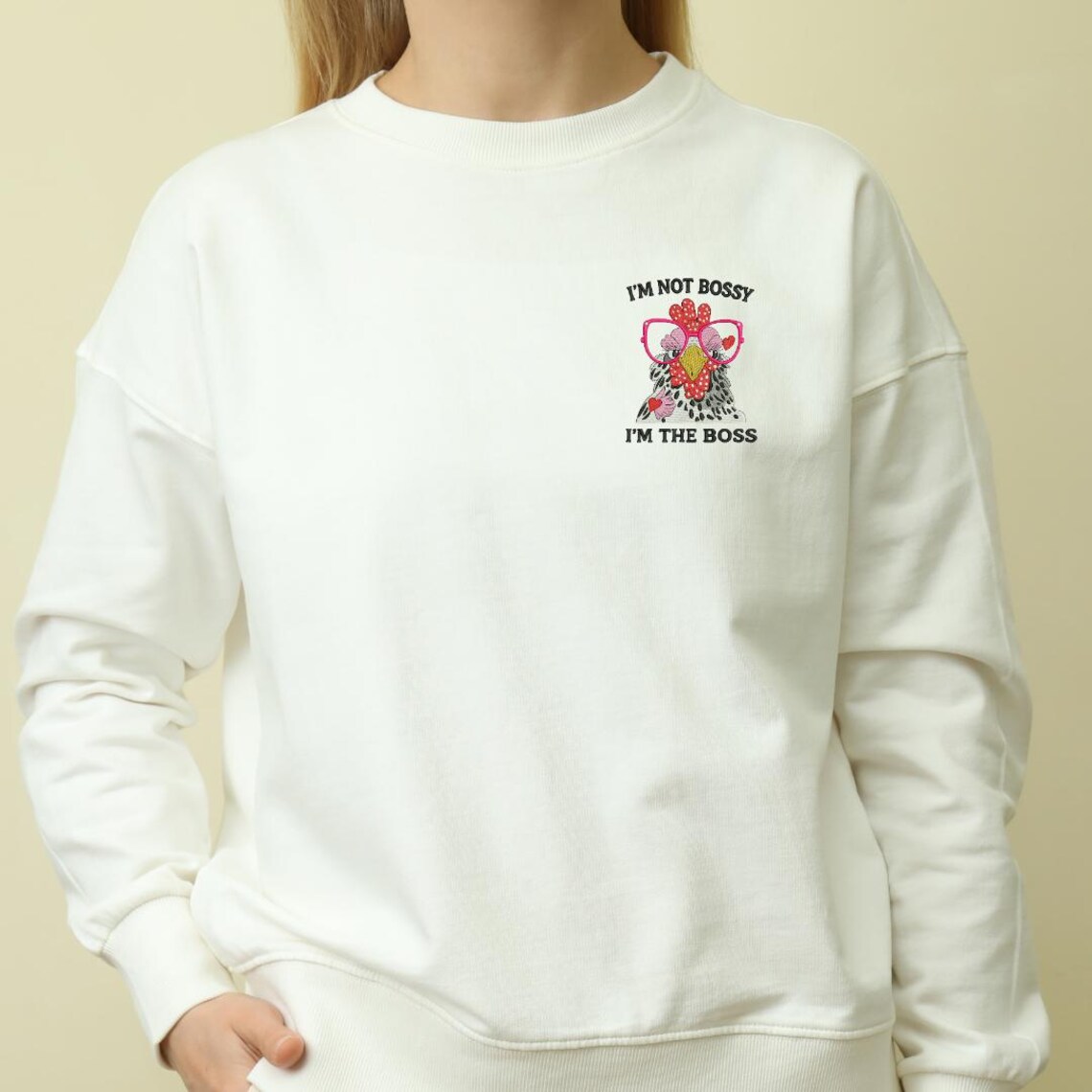 Funny Chicken Machine Embroidery Design: Sassy Farm Animal Quote ...