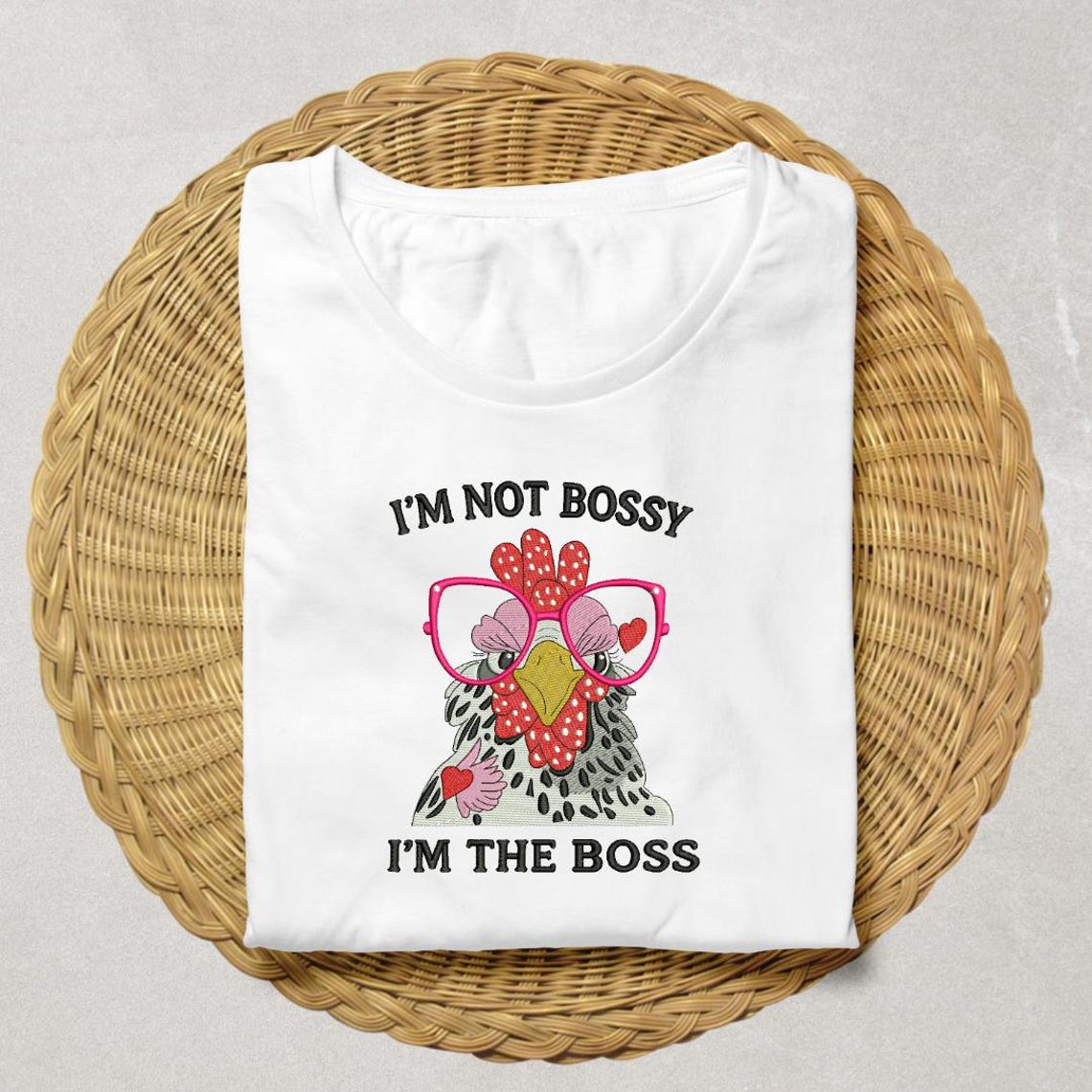 Funny Chicken Machine Embroidery Design: Sassy Farm Animal Quote ...