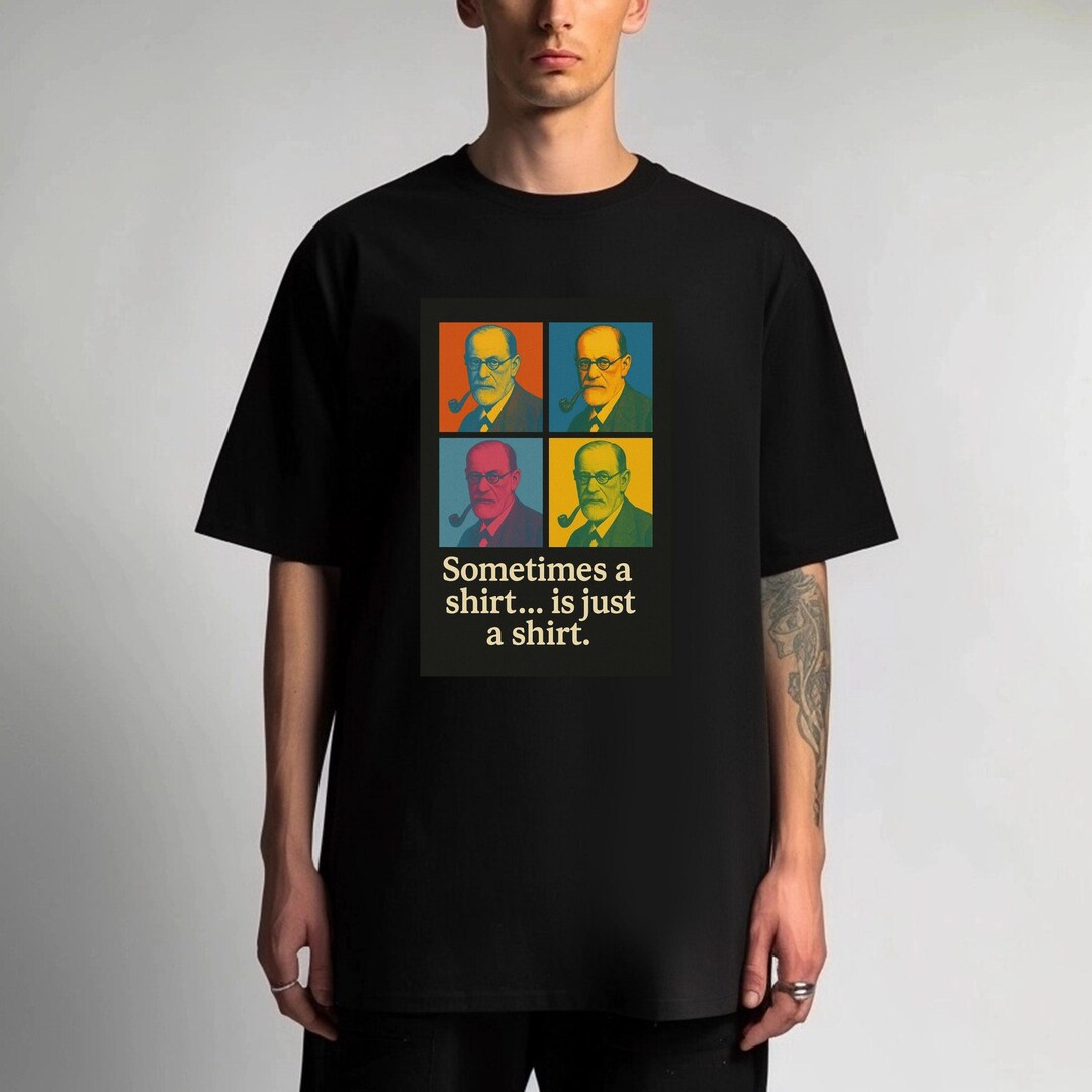 Sigmund Freud Pop Art Oversized T-shirt, Psychology Gift - Etsy