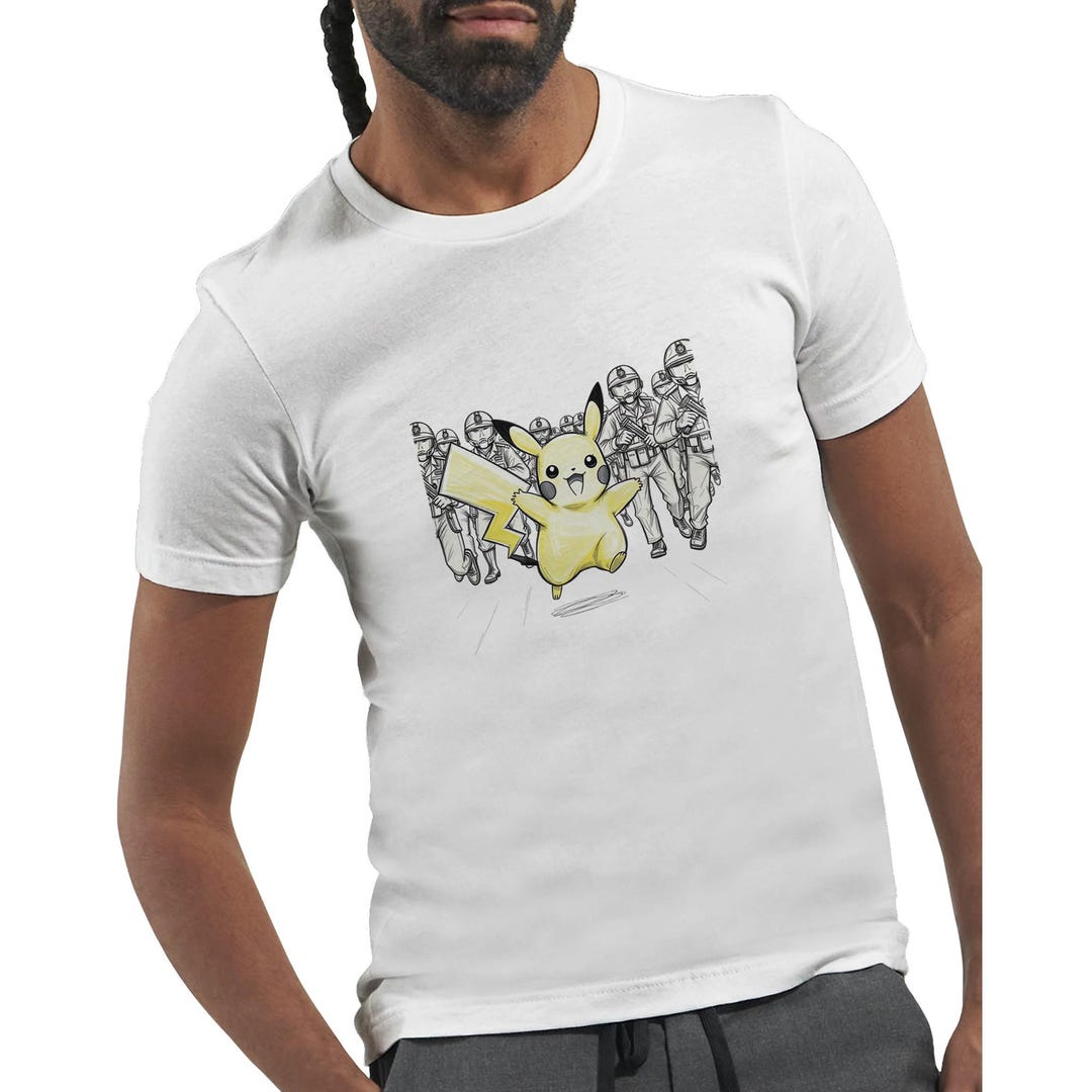Pikachu Protest T-shirt | Unisex DTG Print | Soft Eco-friendly Cotton ...