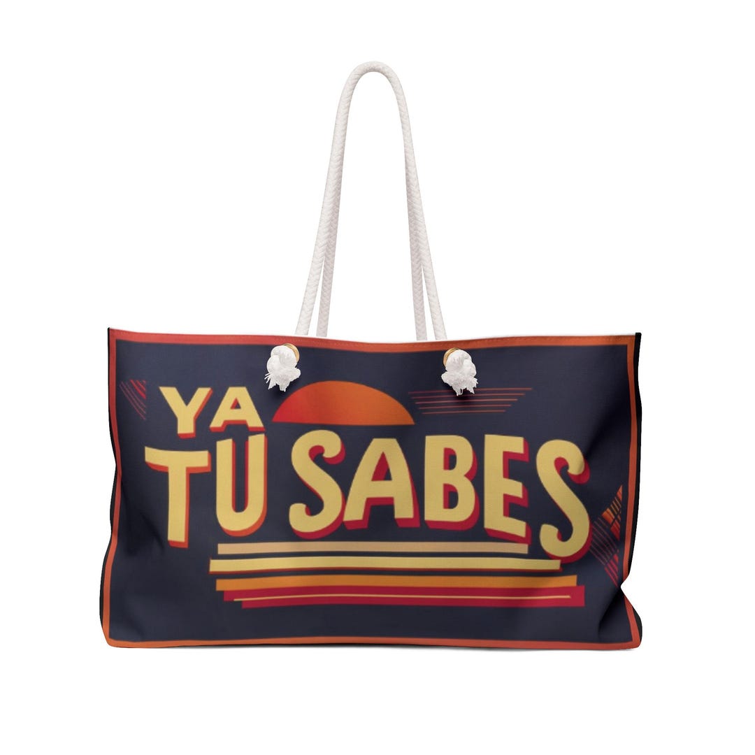 Ya Tu Sabes Dominican Weekender Bag Ya Tu Sabe Boat Tote Bag - Etsy