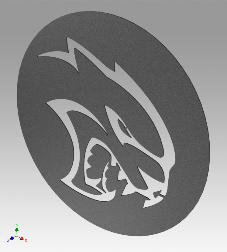 Dodge Hellcat DXF/SVG File - Etsy