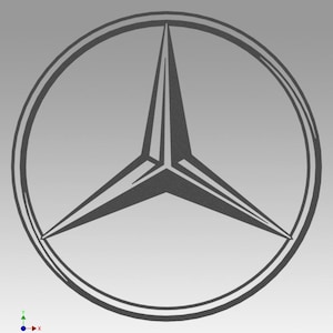 Mercedes Benz Logo DXF/SVG File - Etsy Australia