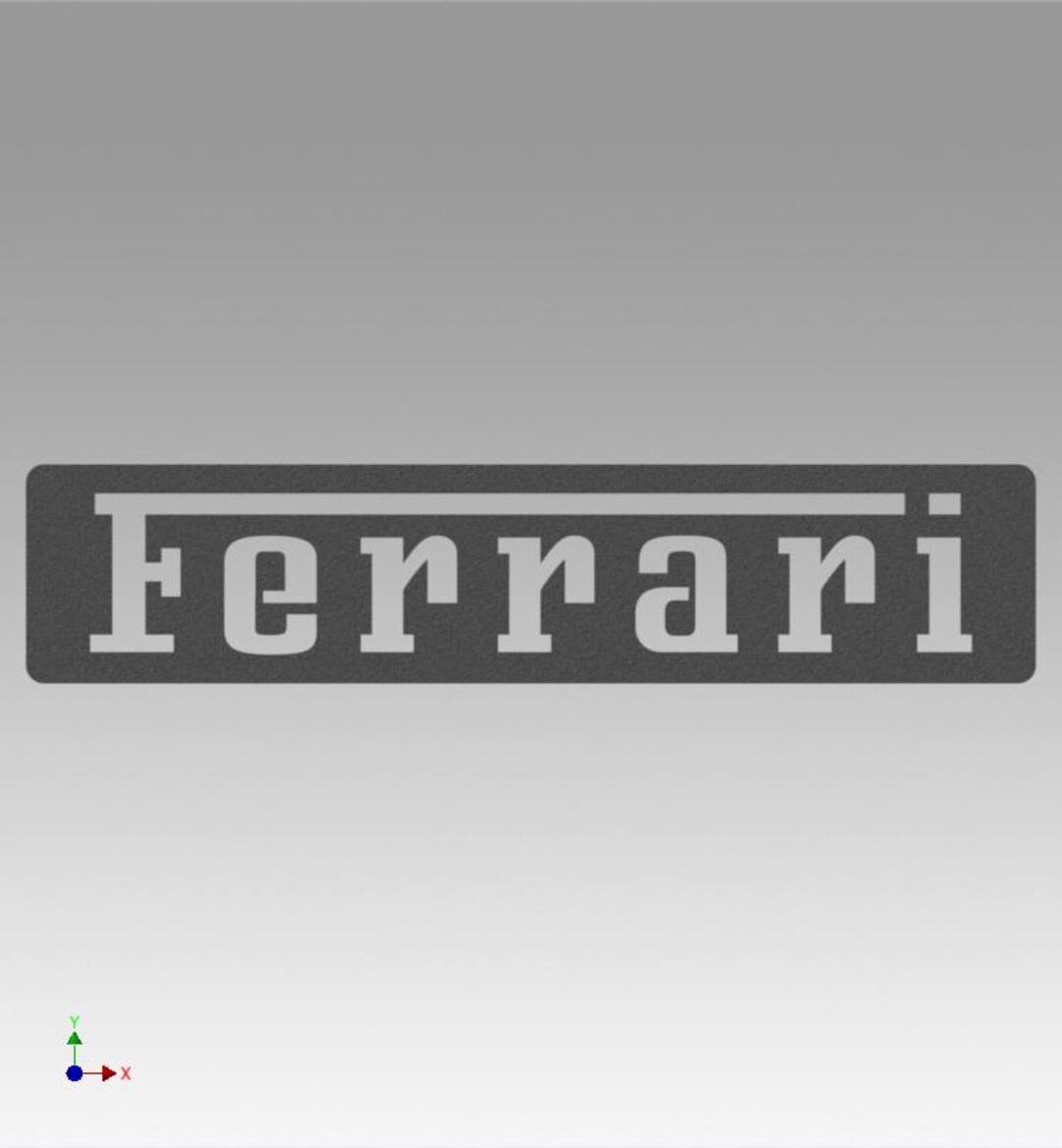 Ferrari Text DXF/SVG File - Etsy