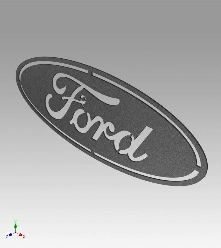 Ford Logo DXF/SVG File - Etsy