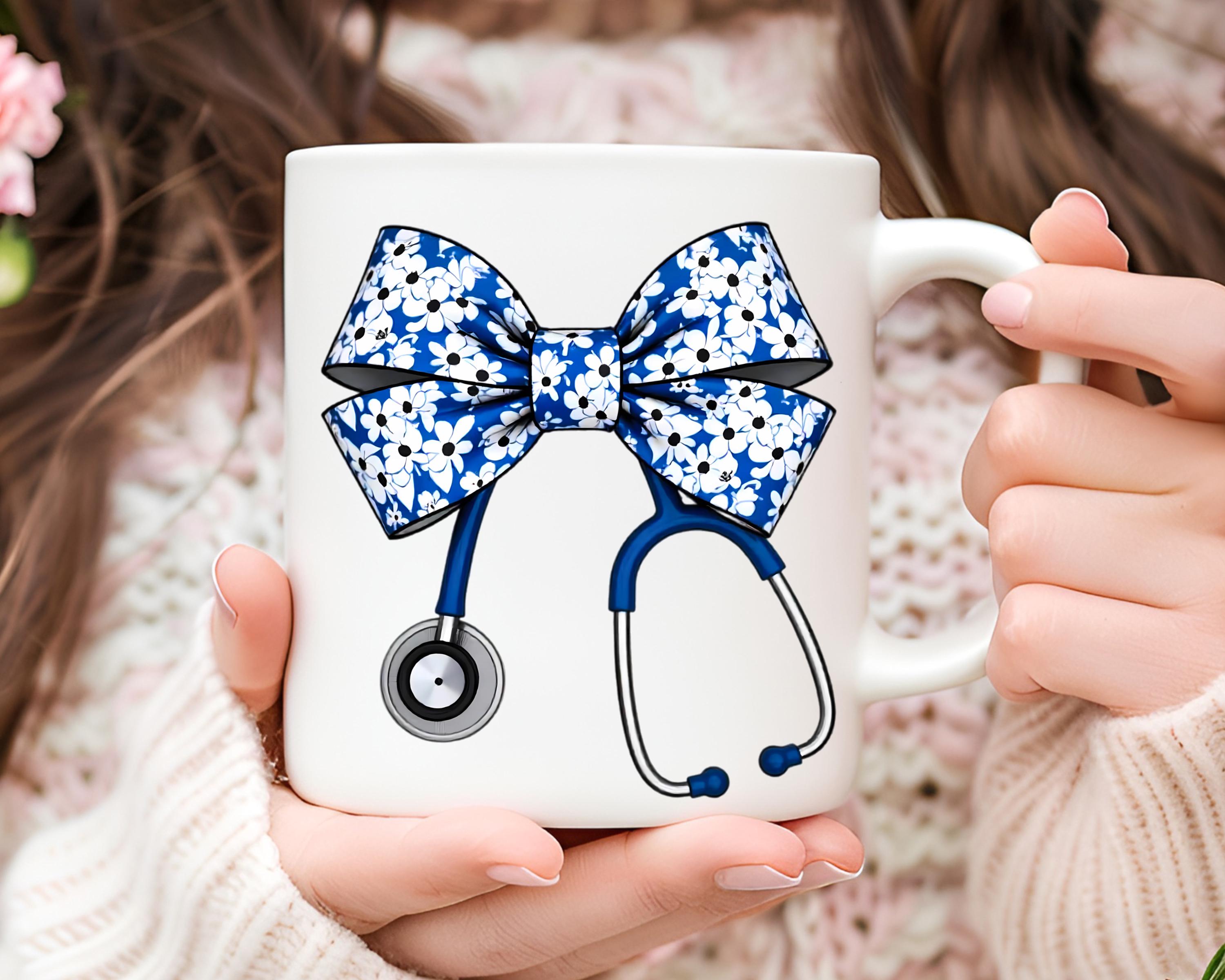 Stethoscope Bow Png | Nurse Png | Coquette Stethoscope Bow | Cute ...
