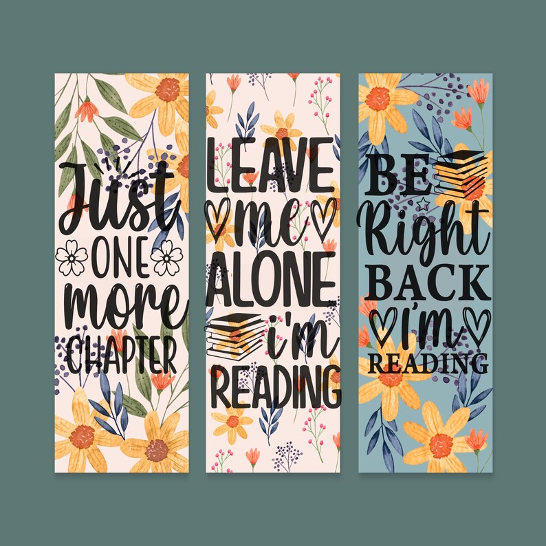 Retro Bookmark SVG Bundle: Quote Designs (digital Download) - Etsy