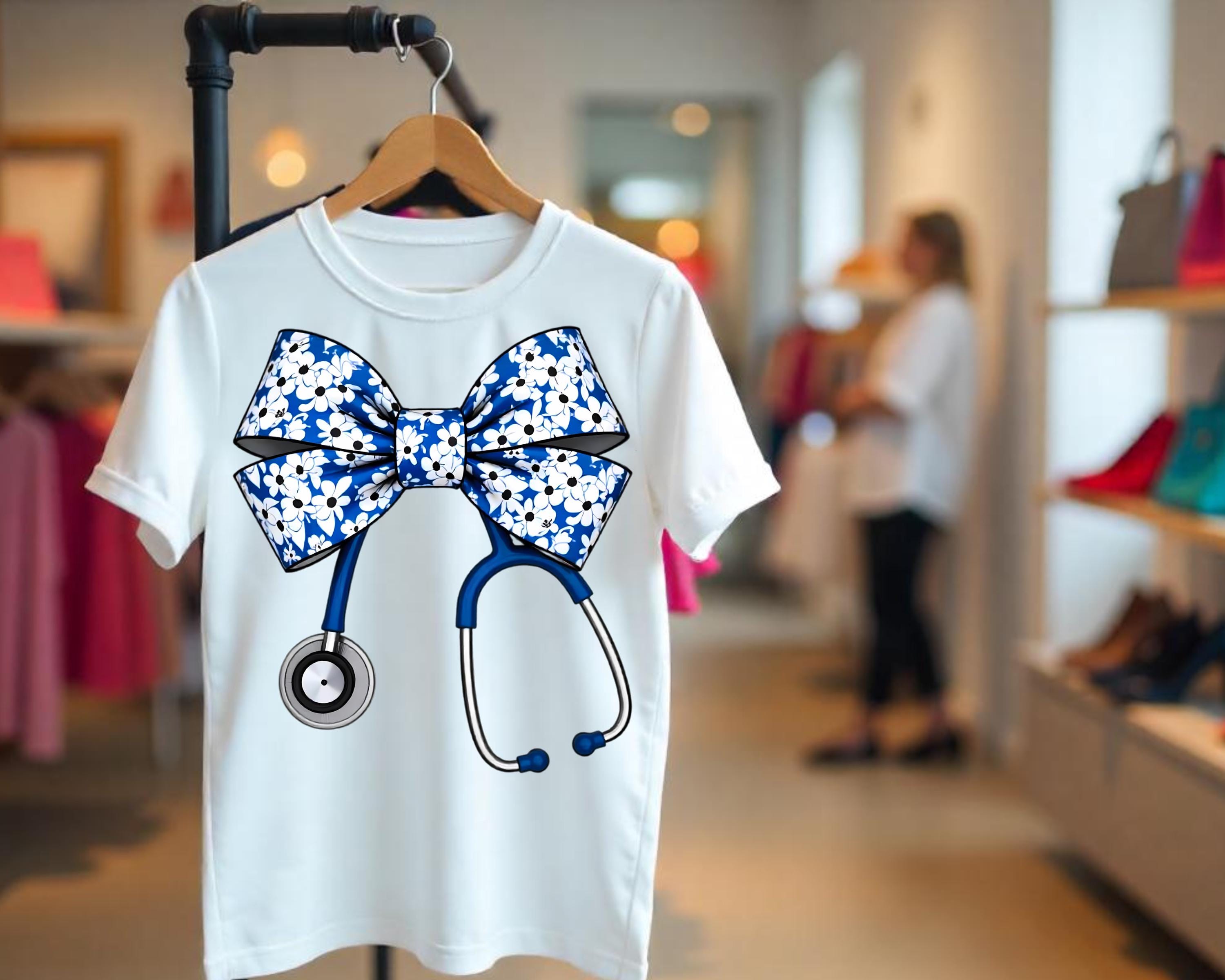 Stethoscope Bow Png | Nurse Png | Coquette Stethoscope Bow | Cute ...