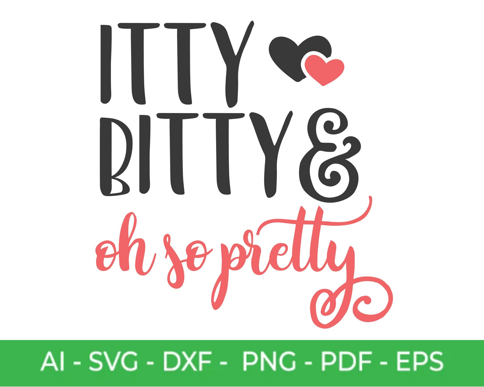 Oh so Pretty SVG Dxf Eps | Cute Clipart for Crafting & Design | Digital ...