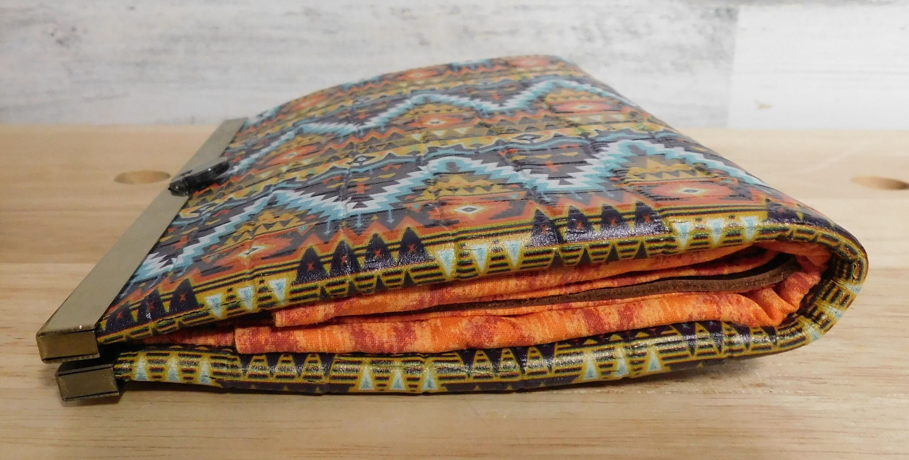 Southwestern Style Leather Print Wallet/gratitude - Etsy