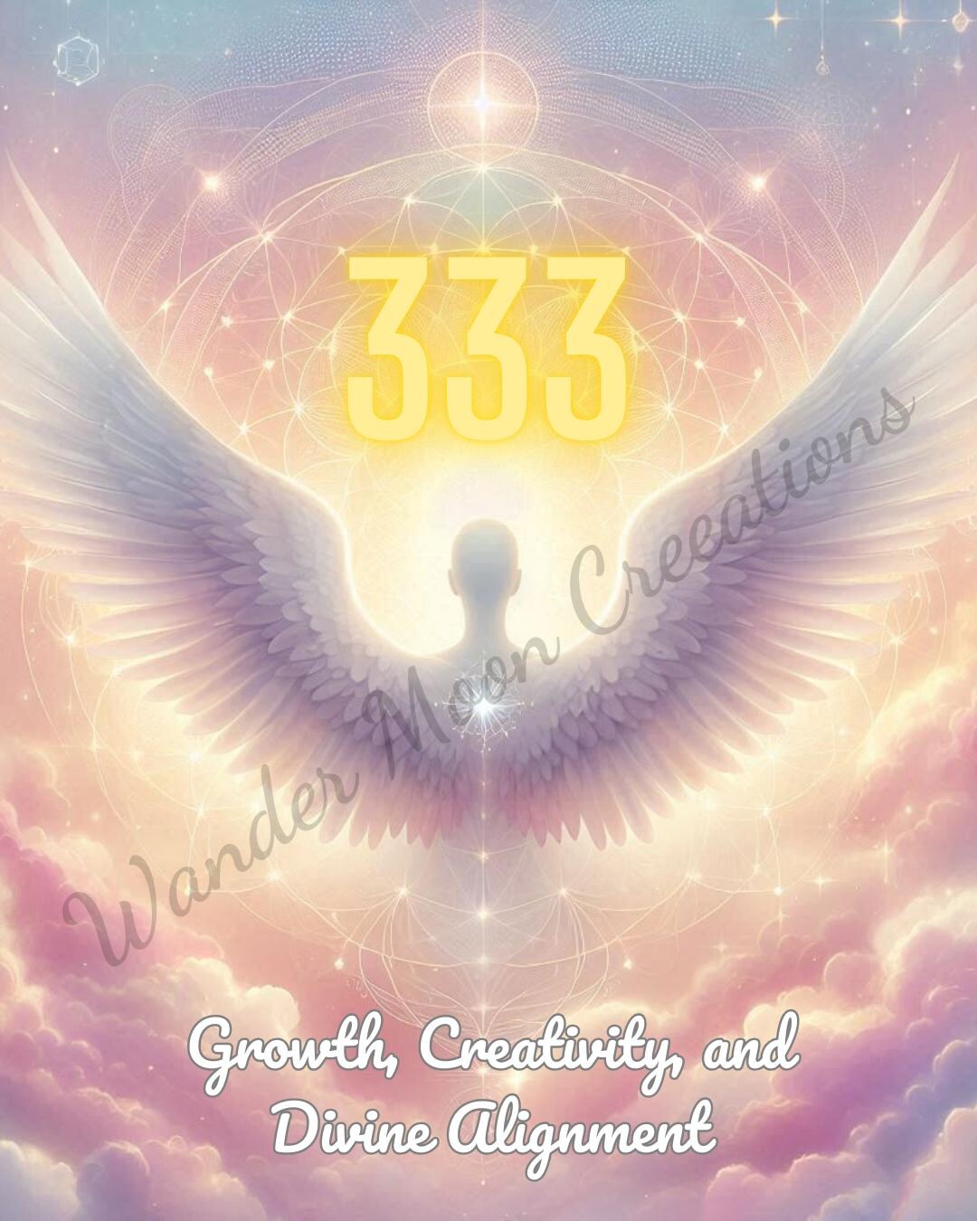 Angel Number 333 Digital Print | Manifestation Wall Art | Triple Digit ...