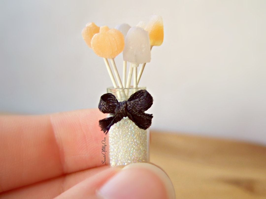 Miniature Halloween Lollipop Jar - Dolls House Food, 1:12 Scale - Etsy