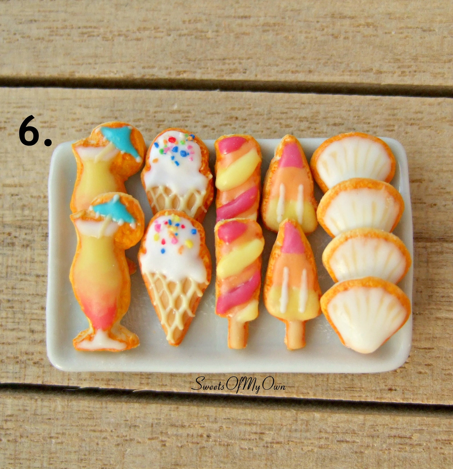 Miniature Summer Biscuit Set Choose Your Set Dolls House - Etsy UK
