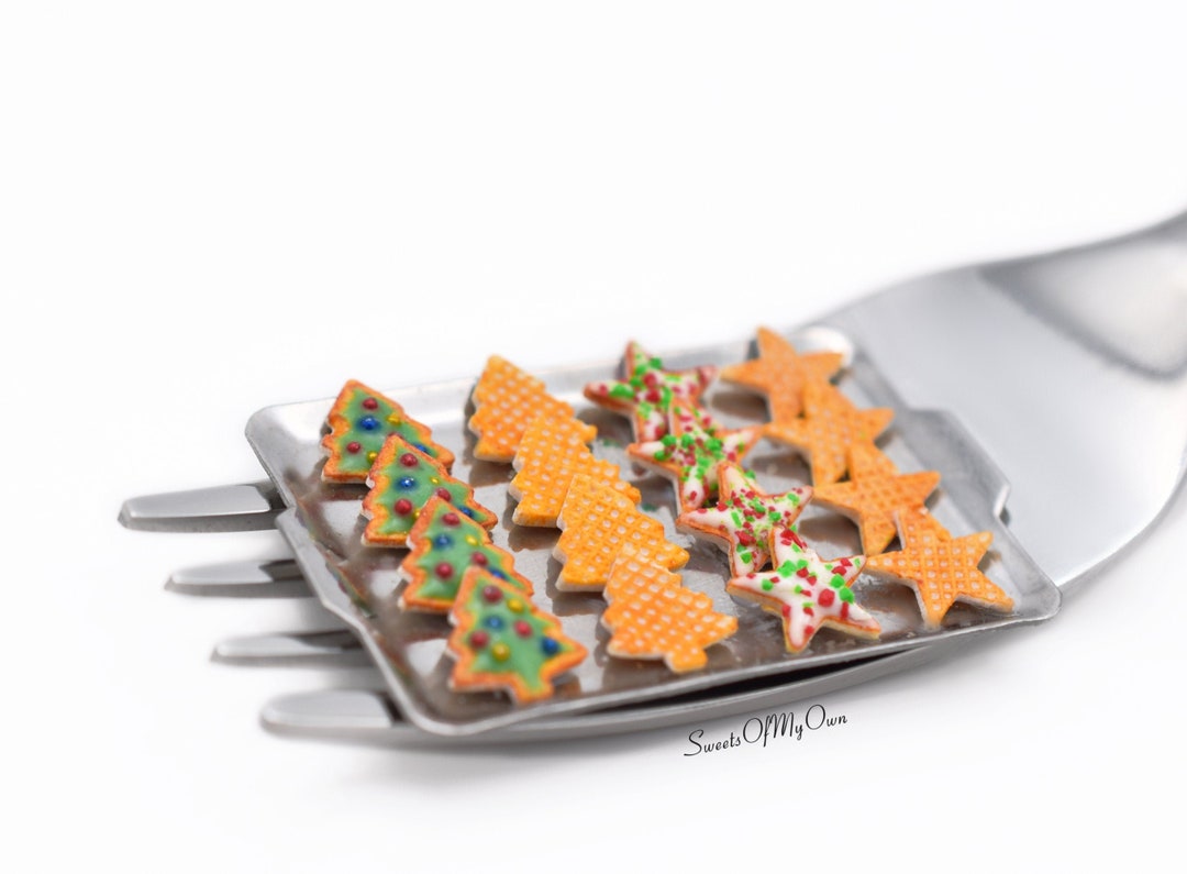 Miniature Christmas Biscuit Set - Shortbread + Wafer Tree, Star ...