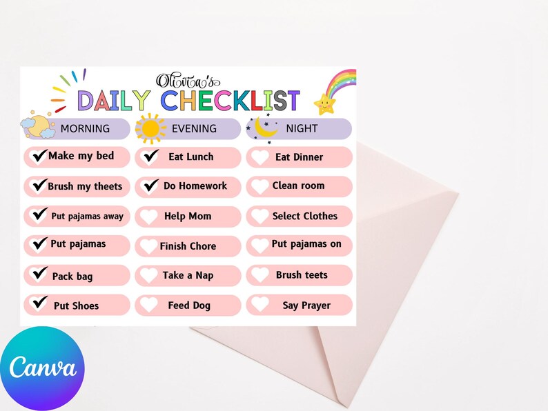 Editable Daily Checklist | Printable Weekly to Do List | Weekly ...