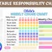 Editable Weekly Chore Chart for Kids| Kids Weekly Responsibility Chart ...
