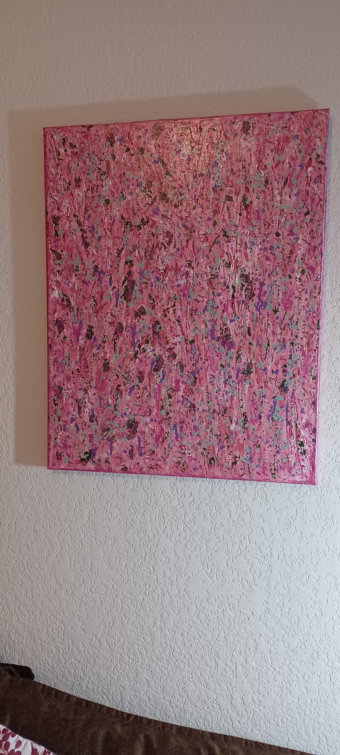 Pink Abstract Art/pretty Pink Art/original Art/acrylic Art/acrylic ...