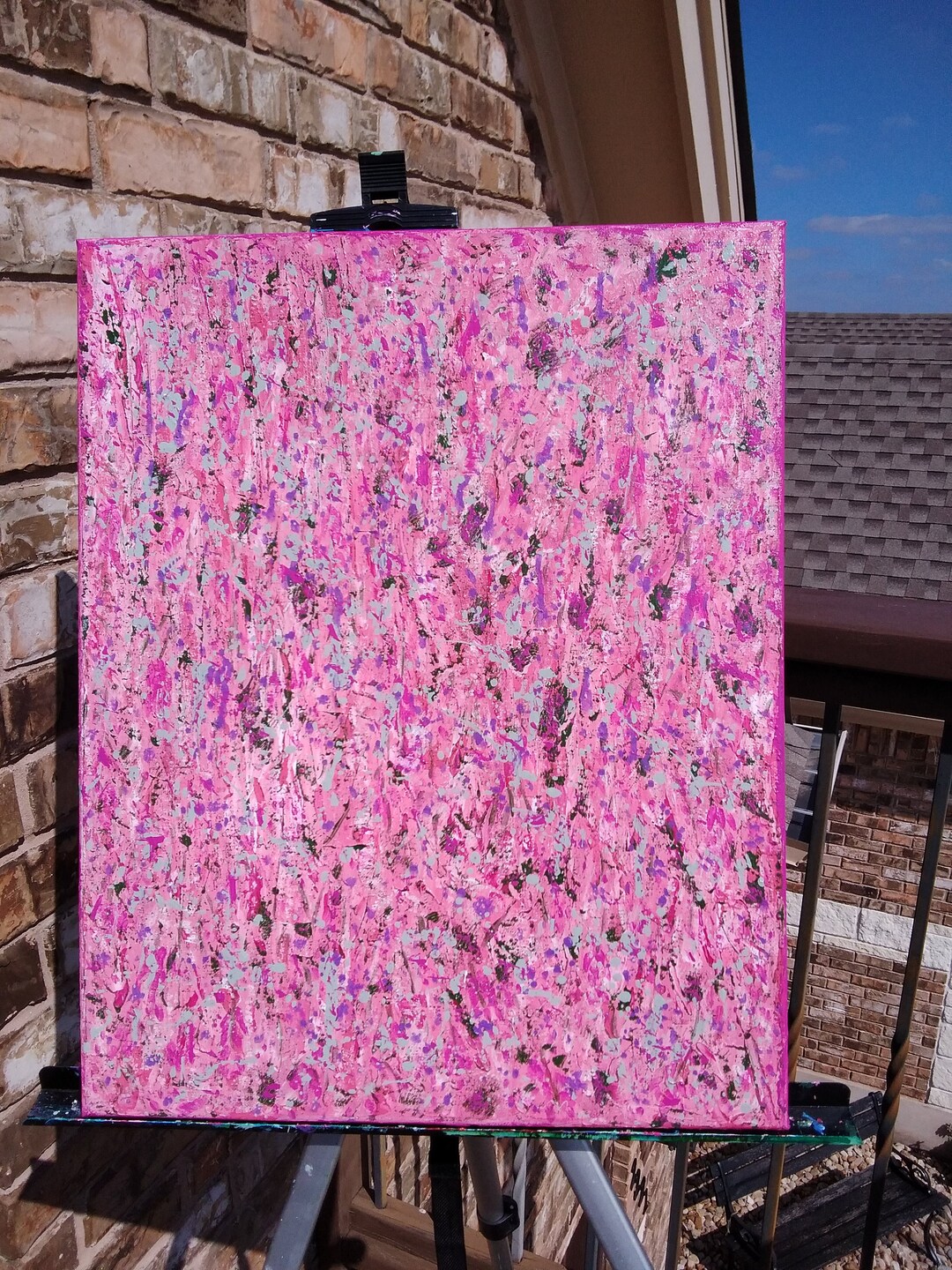 Pink Abstract Art/pretty Pink Art/original Art/acrylic Art/acrylic ...