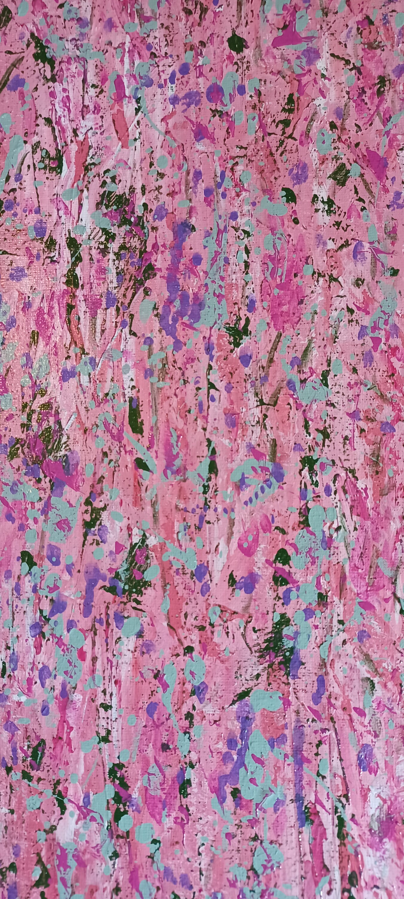 Pink Abstract Art/pretty Pink Art/original Art/acrylic Art/acrylic ...