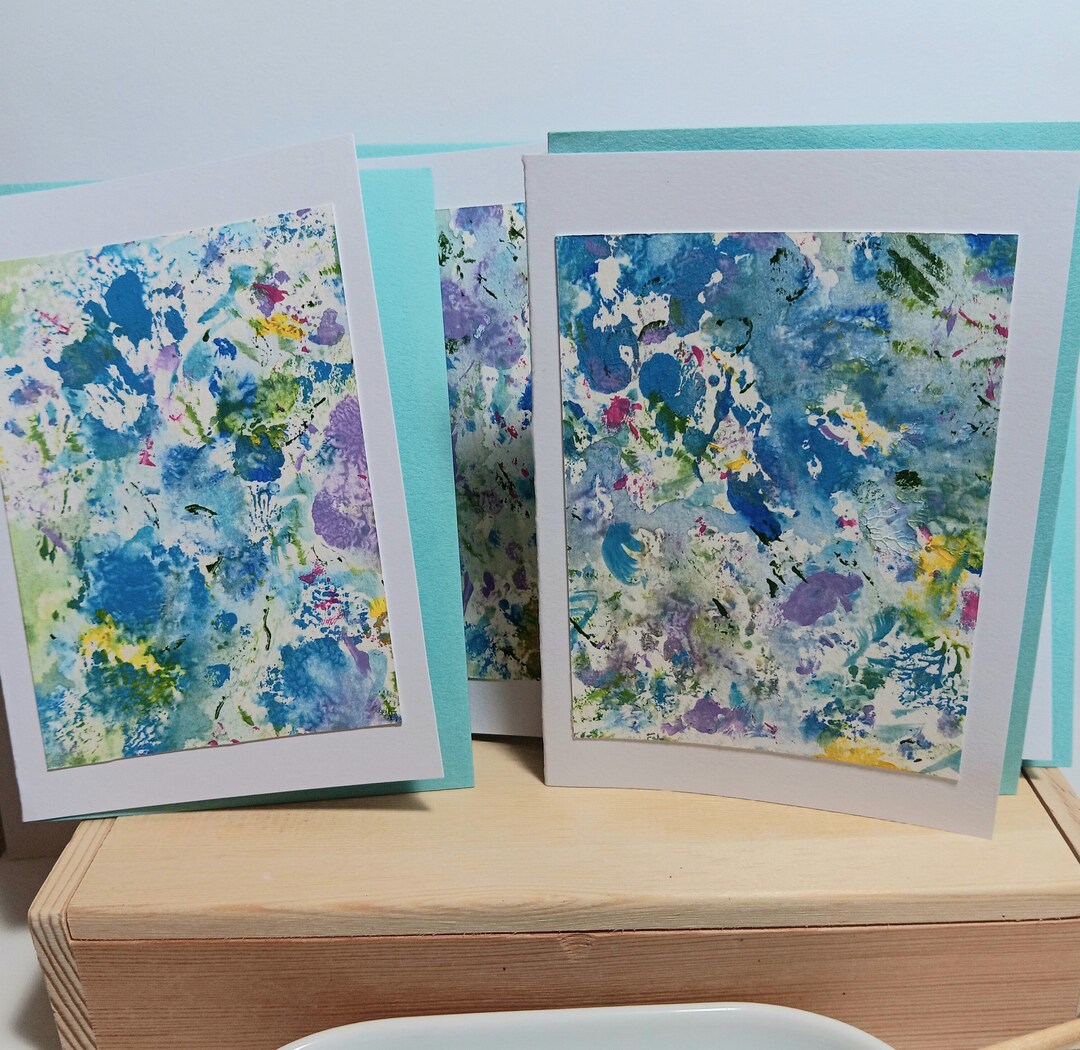 Original Note Cards/ Watercolor/not Prints/acrylic Abstract Cards ...