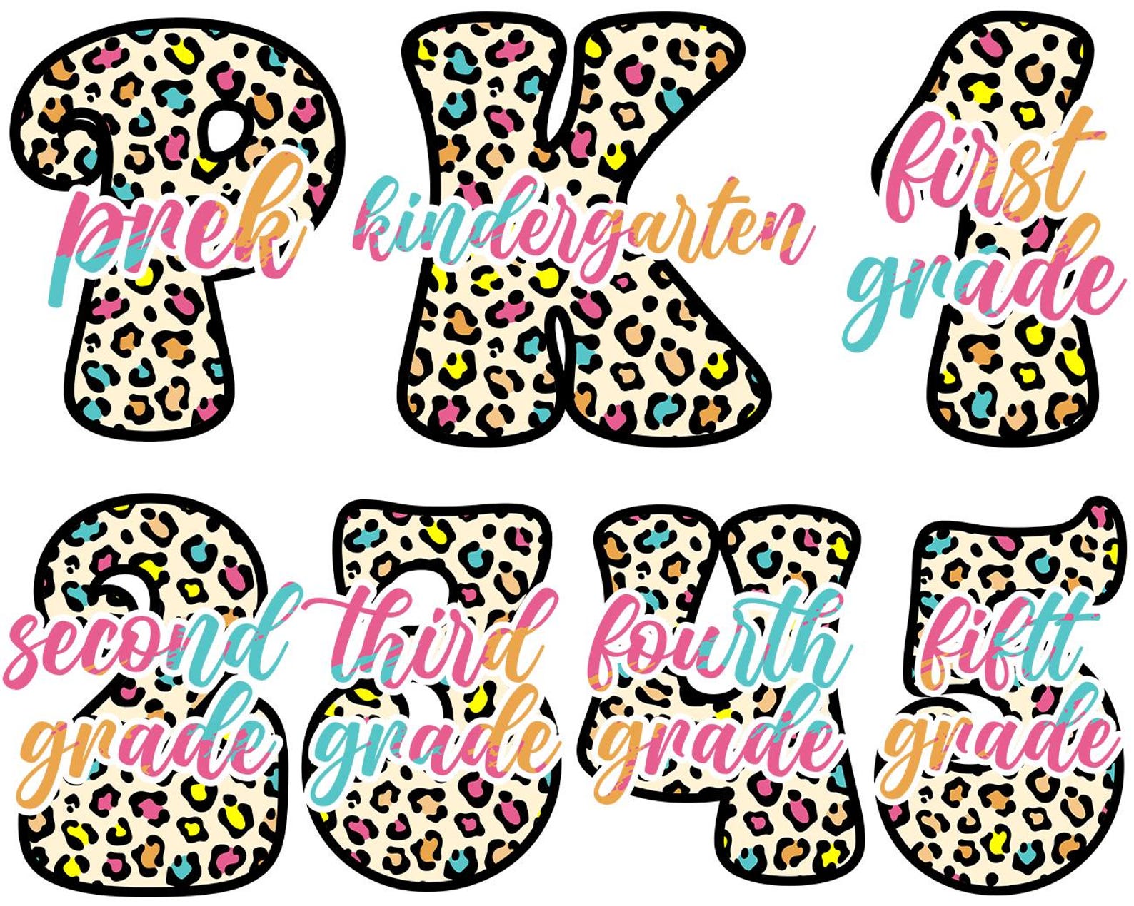 Back to School Png Bundle Pre-k 1st/2nd/3rd Grade Kindergarten Pre-k ...