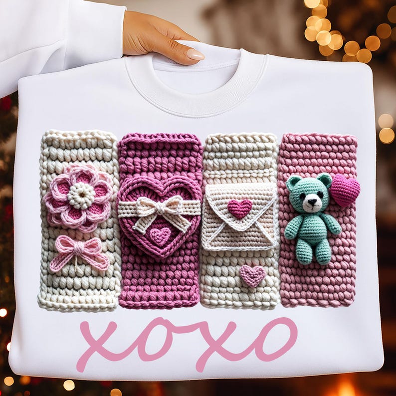 Valentine PNG Bundle Faux Yarn Coquette Preppy Be Mine Valentine Teddy ...