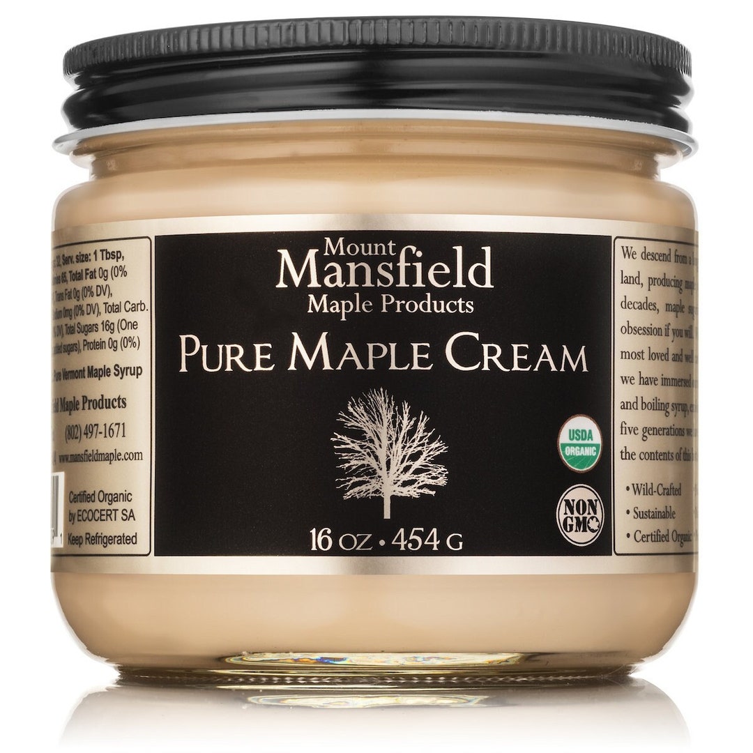 Mansfield Maple Certified Organic Pure Vermont Maple Cream - Etsy
