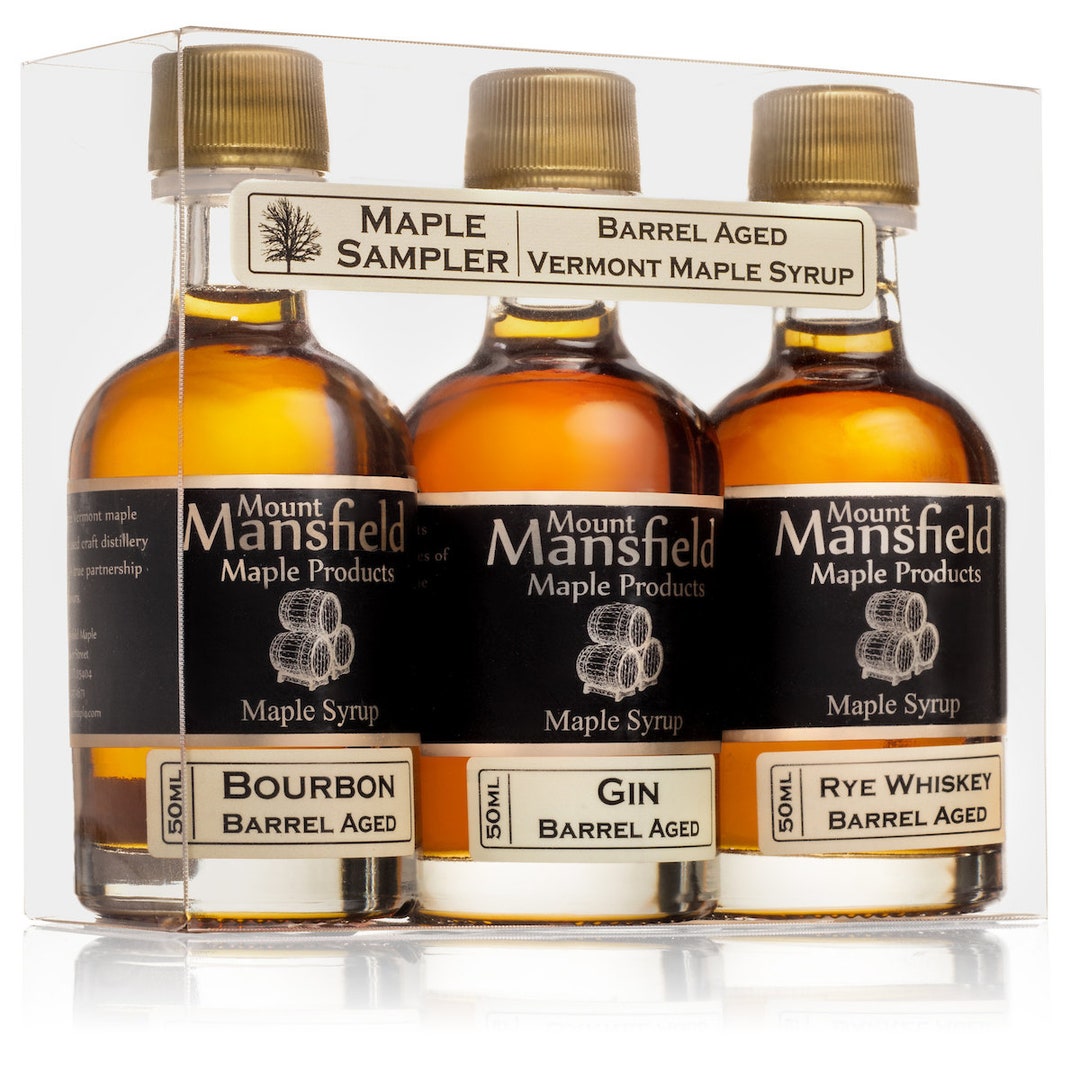 Mansfield Maple 3-pack Barrel Aged Vermont Maple Syrup Sampler Set - Etsy