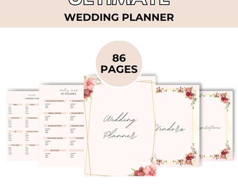 Ultimate Wedding Bliss: Digital Planner Bundle for Your Perfect Day! - Etsy