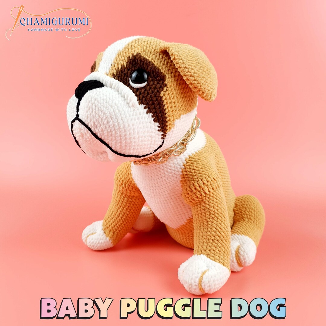 Puggle Dog Crochet Pattern , Dog Crochet, Puppy Crochet Pattern, Puppy ...