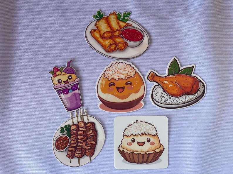 Filipino Stickers | Cute Filipino Food Stickers | Matte & Vinyl ...