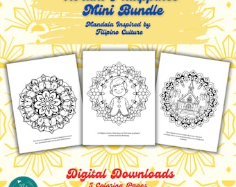 Filipino Mandala Inspired Mini Bundle Edition 2 - Printable Coloring ...
