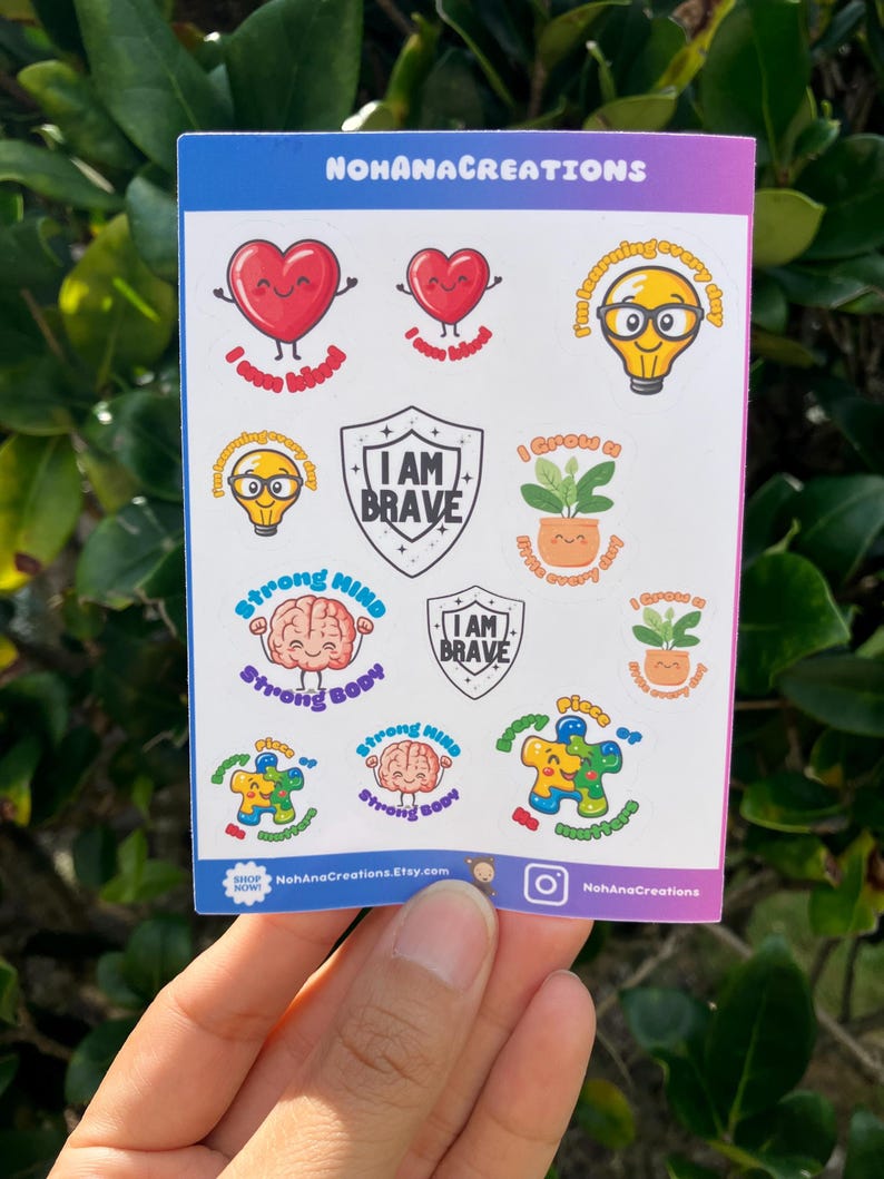 Positive Affirmations Stickers Sheets for Kids, Students and Teachers ...