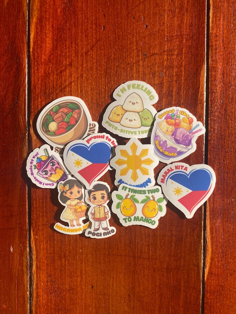 Filipino Stickers | Cute Filipino Food Stickers | Pinoy Pride Vinyl ...