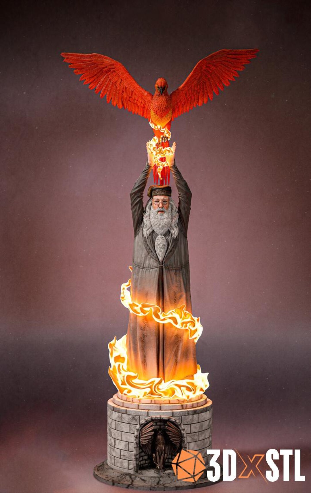 Wise Elder Wizard Bust STL – 3D Printable Fantasy Mage Statue Model - Etsy