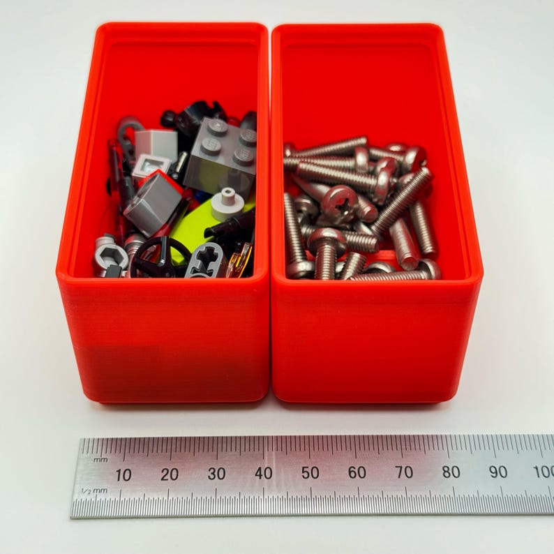 Gridfinity Lite 1x2 Small Parts Bins for Home, Hobby or Shop - Etsy