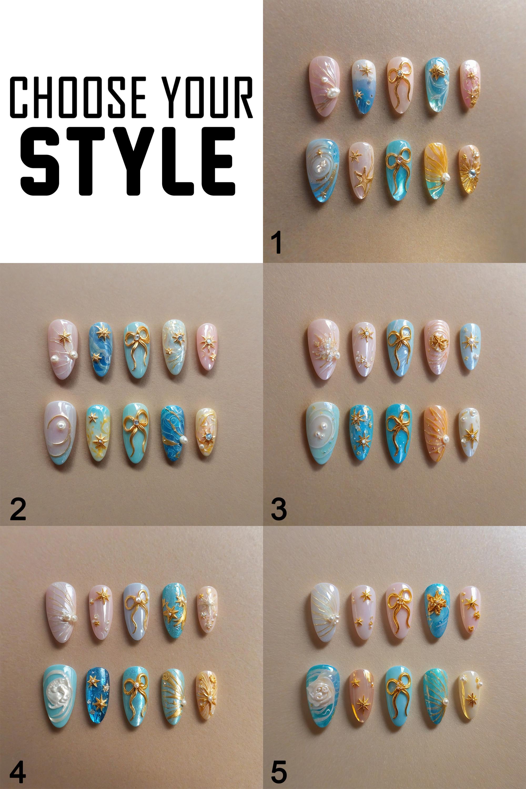 Ocean-inspired Designs With Flowers, Seashells, Starfish, Tropical ...