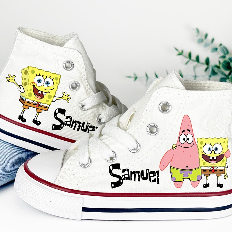 Spongebob Shoes - Etsy