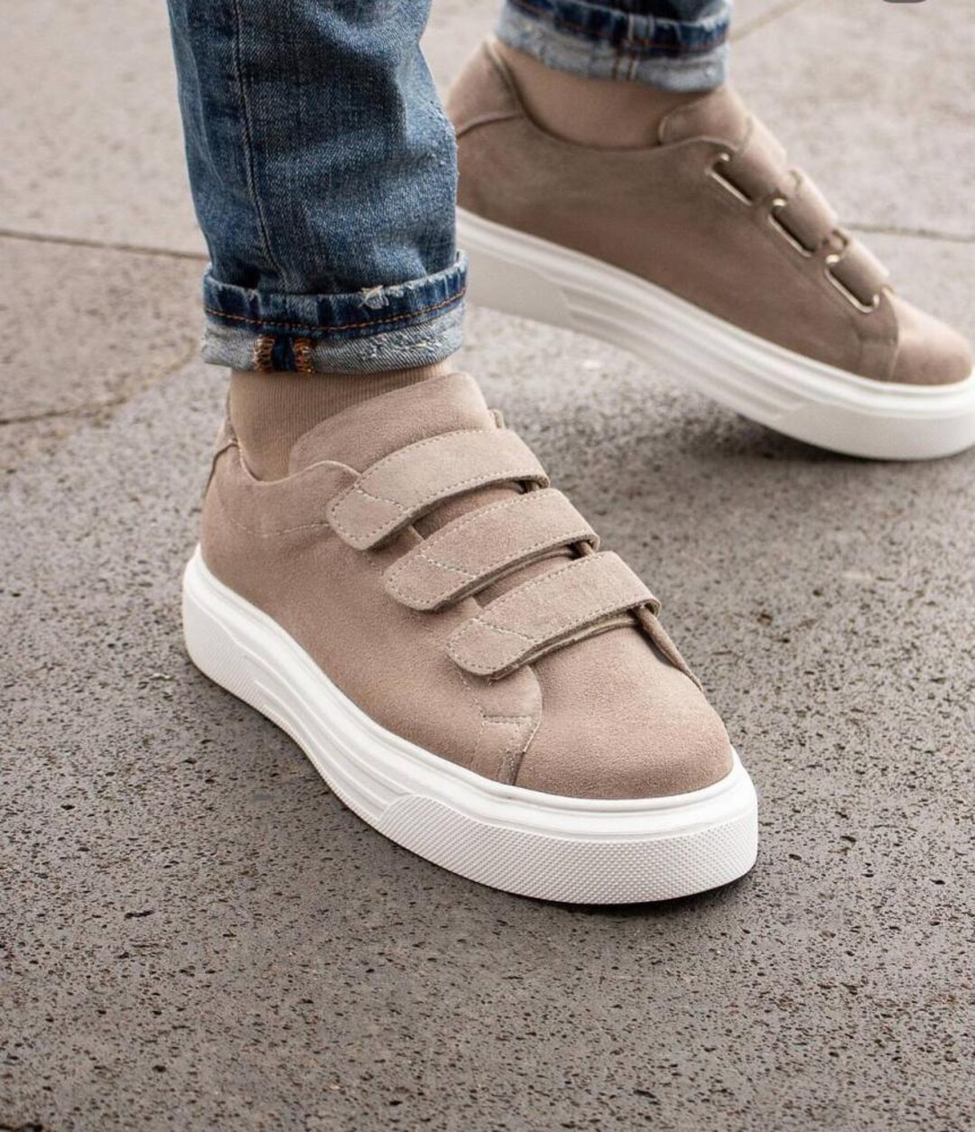 Velcro Sneakers, Suede Sneakers, Designer Sneakers, Сasual Footwear ...