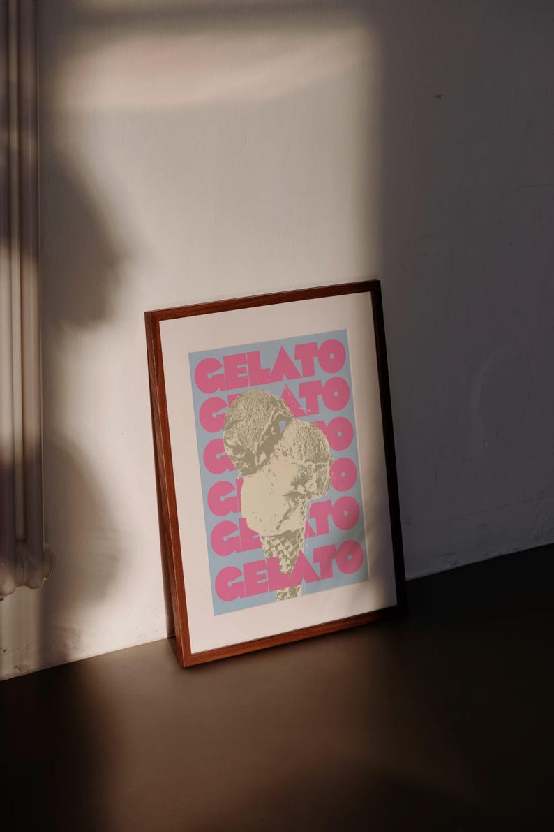 Gelato Poster - Etsy