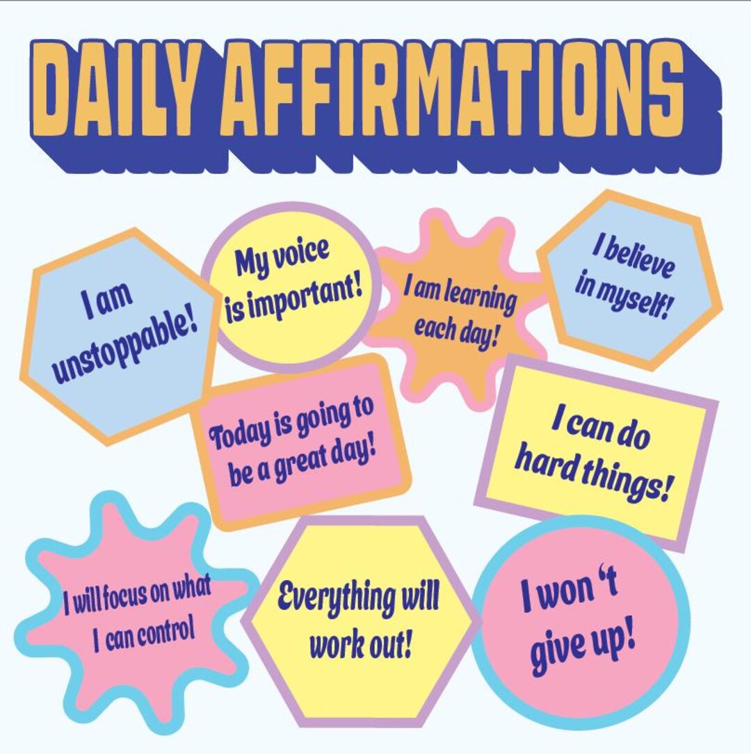 Classroom Poster - Daily Affirmations - Etsy